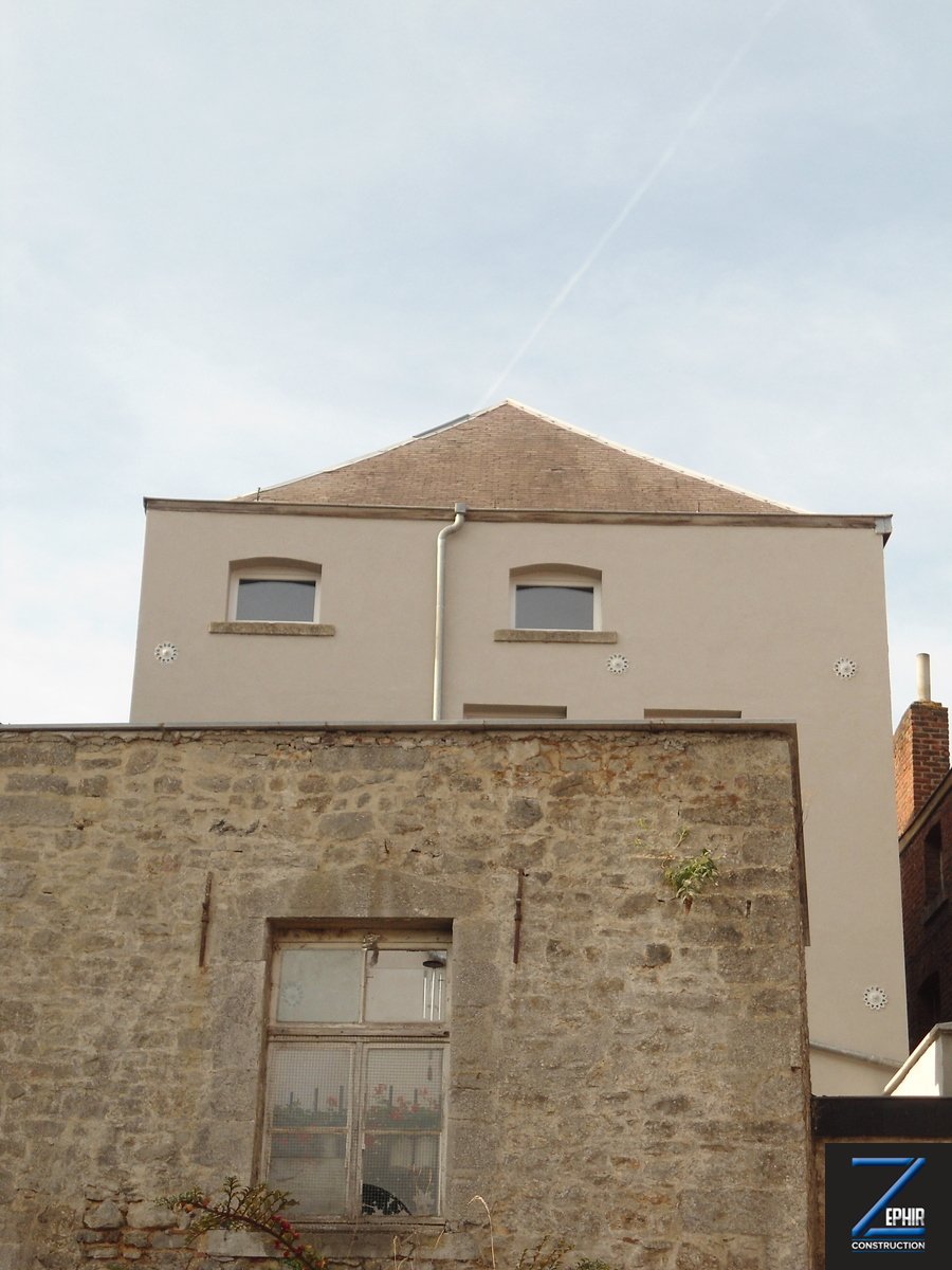 Rénovation façade crépis - Zephir Construction SPRL